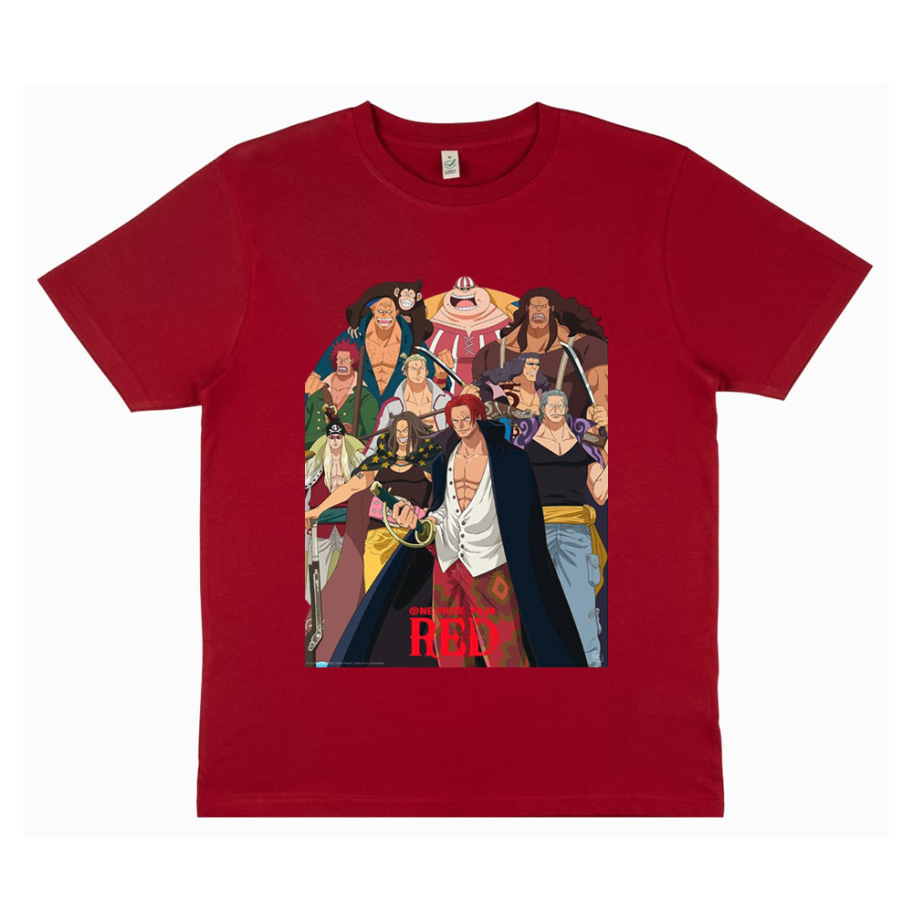 Red Haired Pirates One Piece Film Red Shirt - Wiseabe Apparels