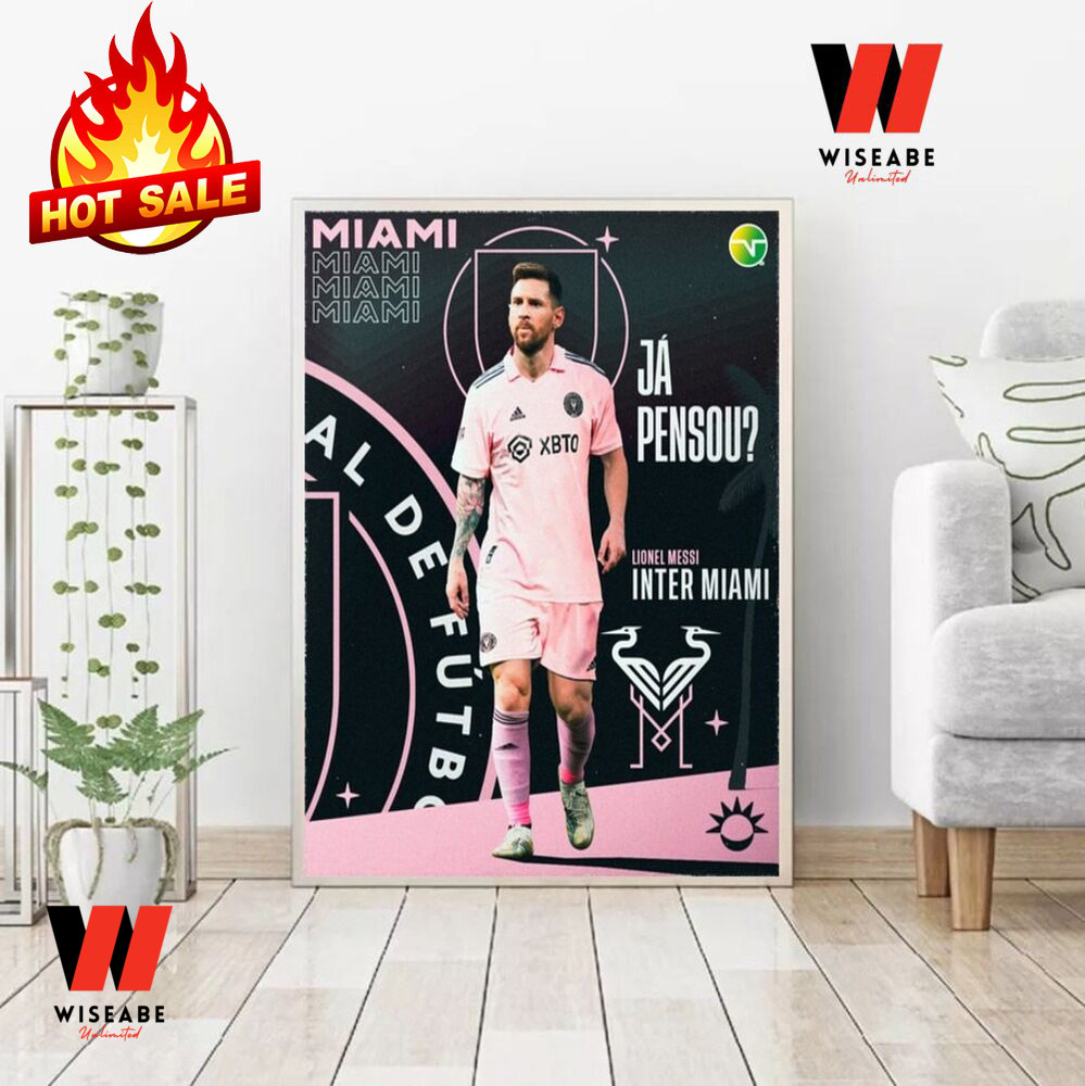 Hot Inter Miami Messi Poster Wall Art - Wiseabe Apparels