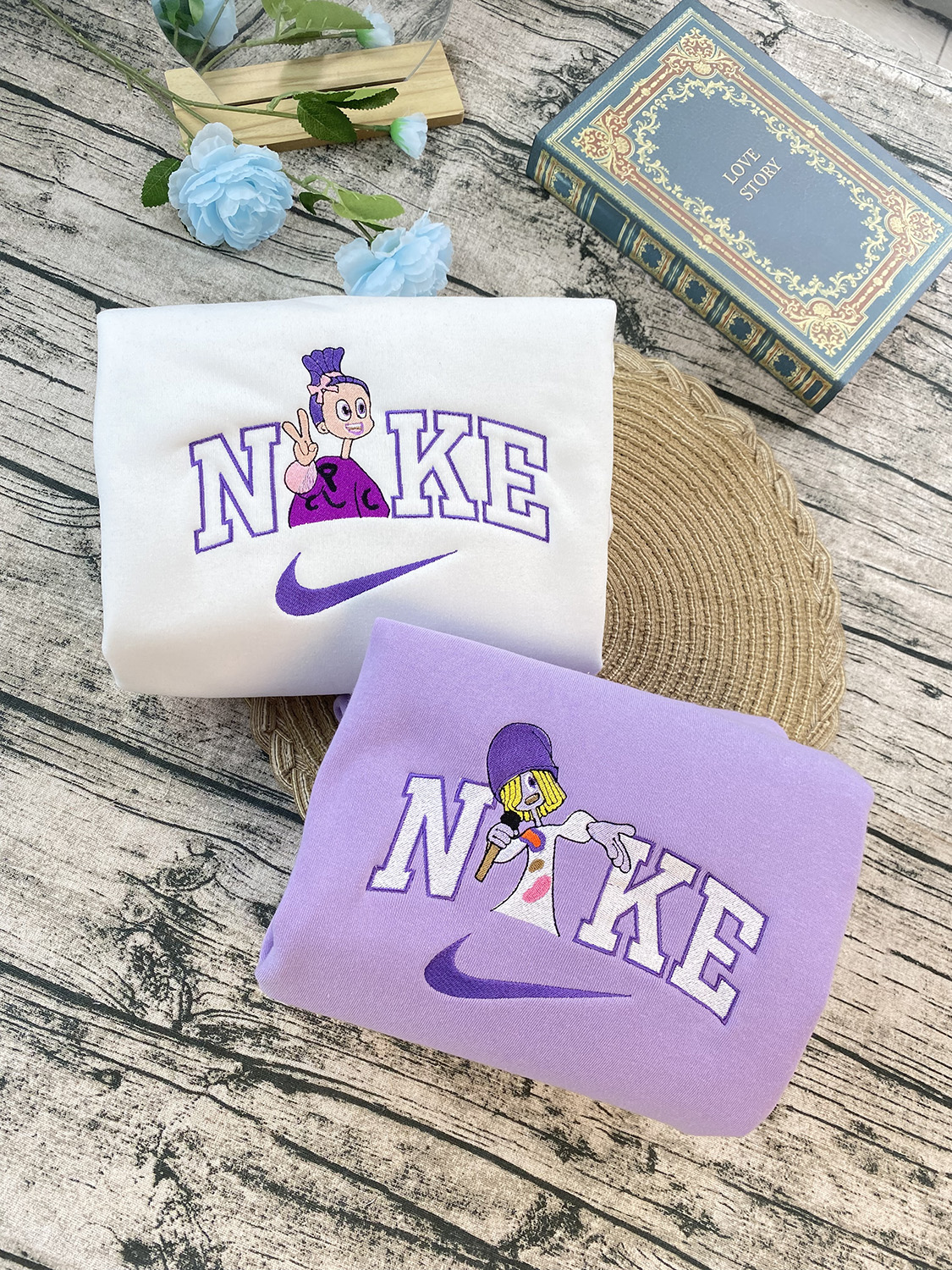 Kidritz And Orchid Trolls 3 Nike Embroidered Sweatshirt – Jerry Thread Kidritz And Orchid Trolls 3 Nike Embroidered Sweatshirt – Jerry Thread
