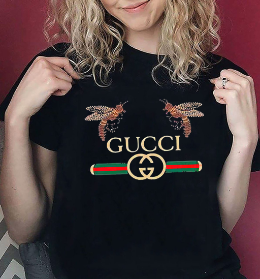 Gucci Bee Shirt, Gucci Logo T Shirt - Wiseabe Apparels
