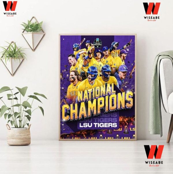 Cheap NCAA Baseball Lsu Tigers National Championships Poster - Wiseabe ...