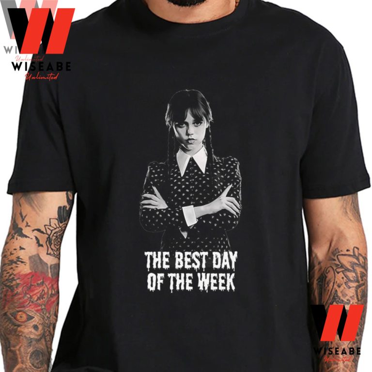 Unique Dancing With Jenna Ortega Wednesday Addams T Shirt - Wiseabe ...