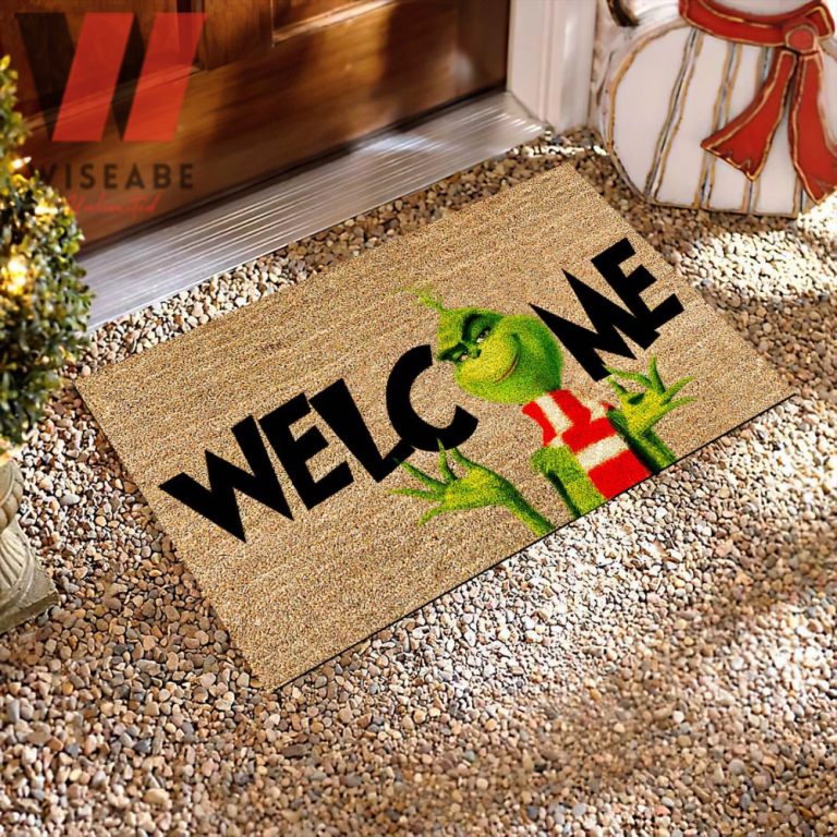 Disney Film Dr Seuss Grinch Green Welcome Grinch Door Mat - Wiseabe ...