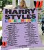 Unique Harry Styles Love On Tour 2023 Schedule Blanket - Wiseabe Apparels