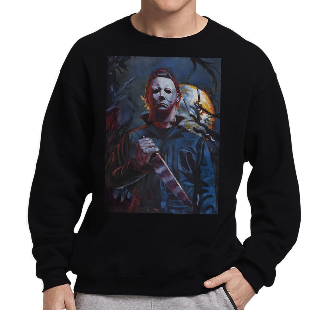 Horror Killer Character Halloween Movie Michael Myers Sweater - Wiseabe ...