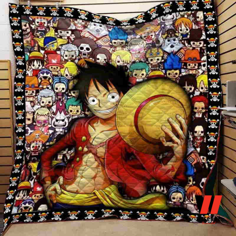 Luffy One Piece Anime Fleece Blanket, Cheap One Piece Merchandise ...