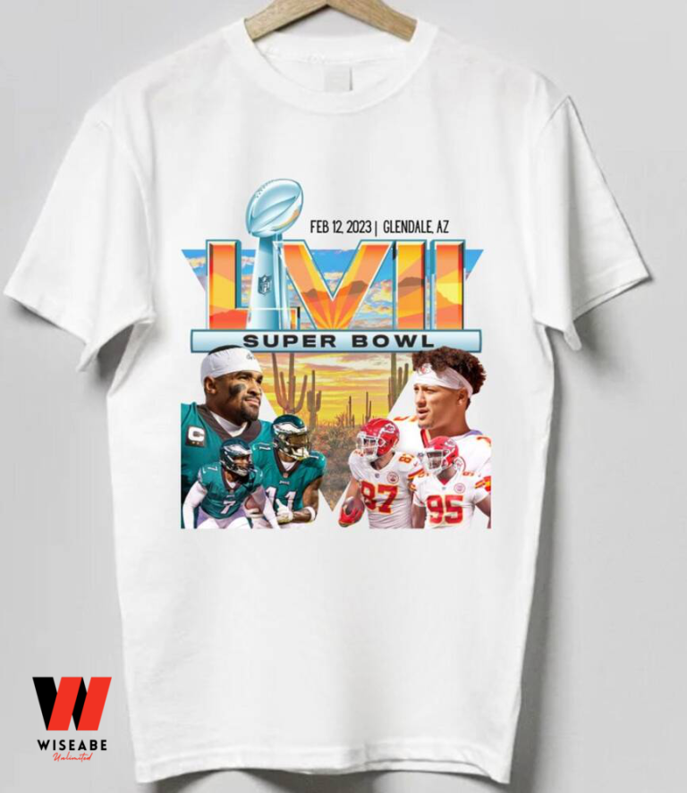 Super Bowl LVII 2023 Philadelphia Eagles And Kansas City Chiefs T Shirt ...