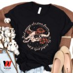 Zach Bryan Bull Skull Find Someone who Grows Flowers in the Darkest ...