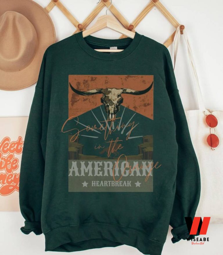 Something In Orange Heart Break Zach Bryan Bull Skull Shirt, Zach Bryan ...