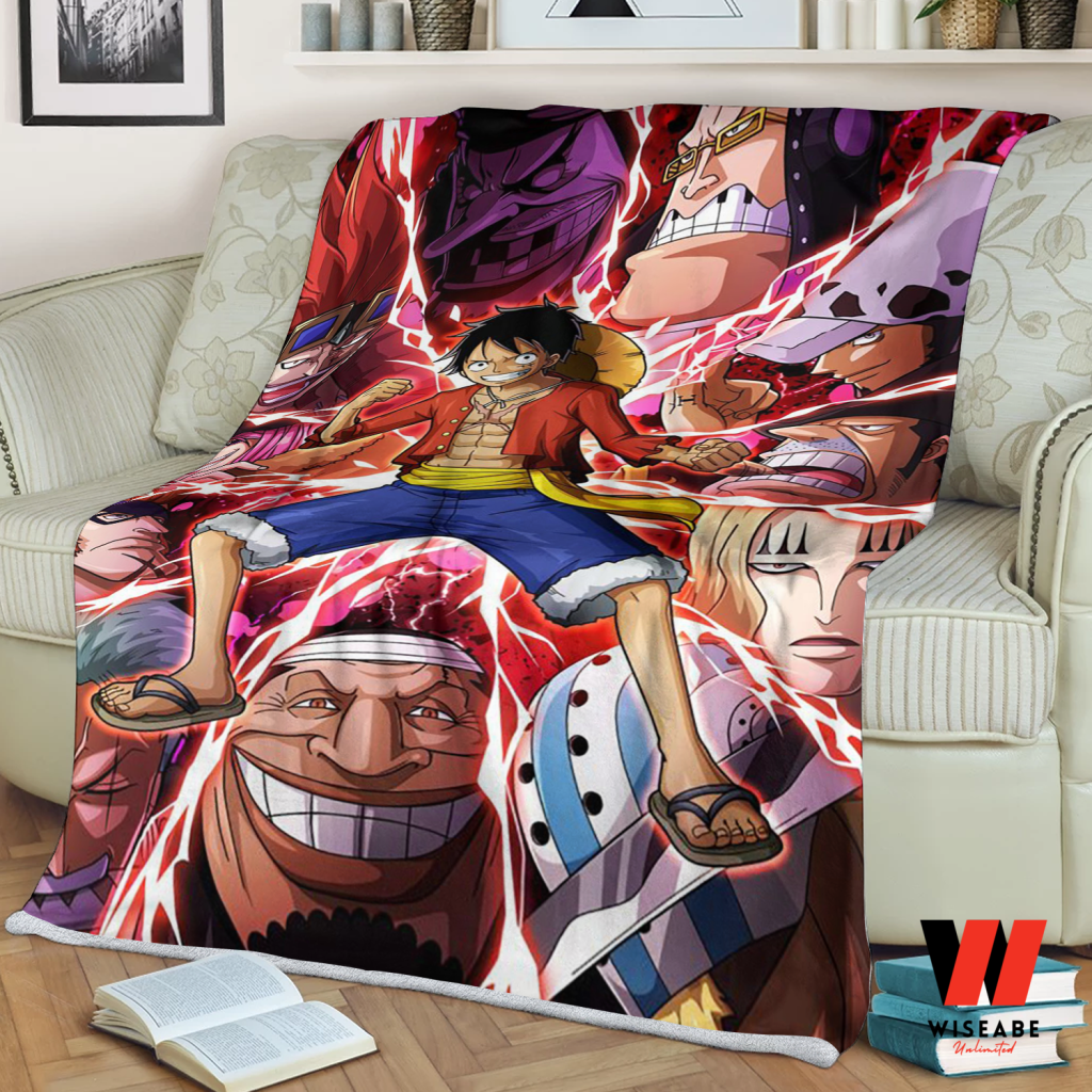 Luffy And Captain Pirates One Piece Anime Blanket, One Piece ...