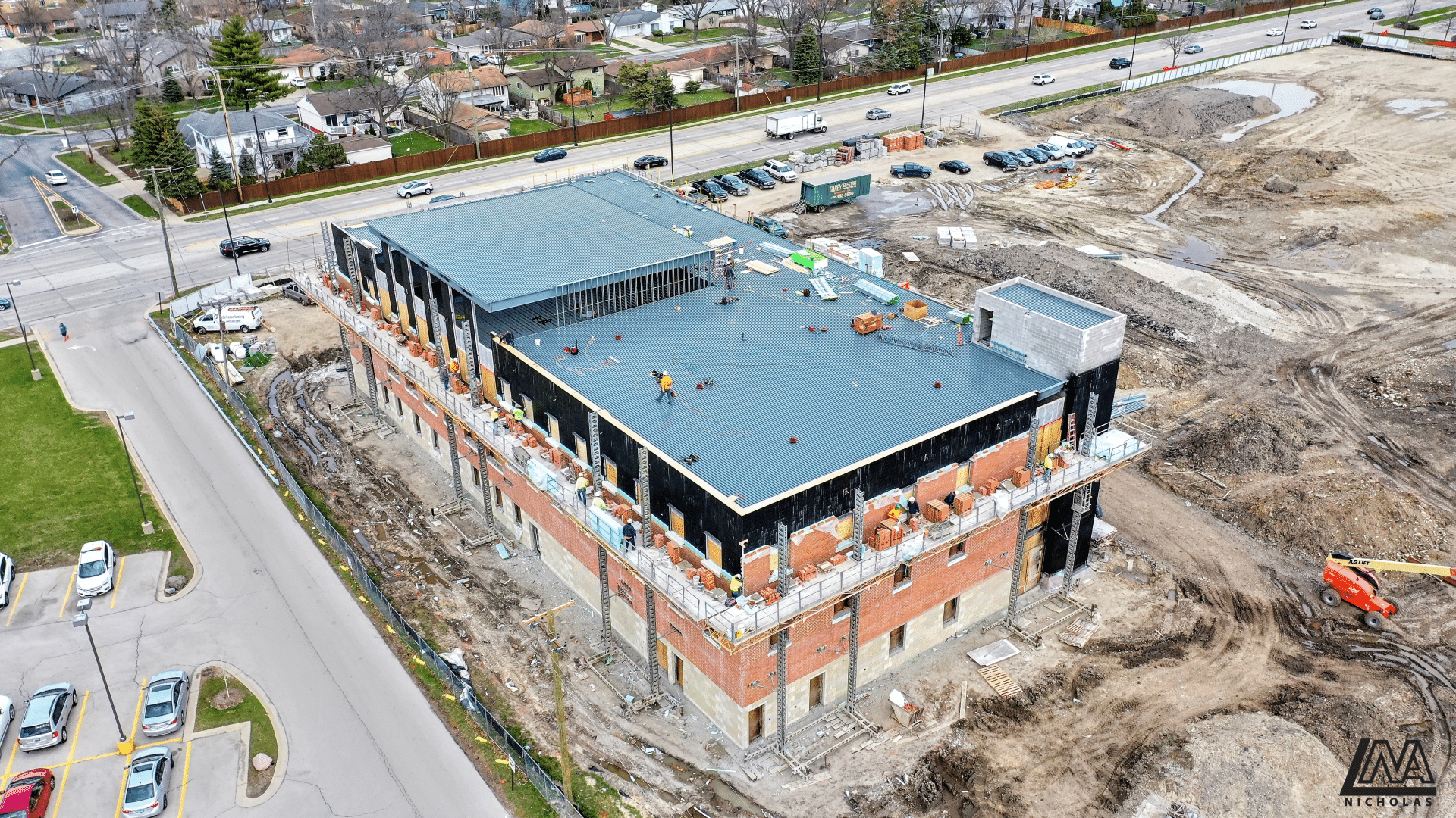 Construction Progress at CCSD 21's New Administrative Center - ARCON