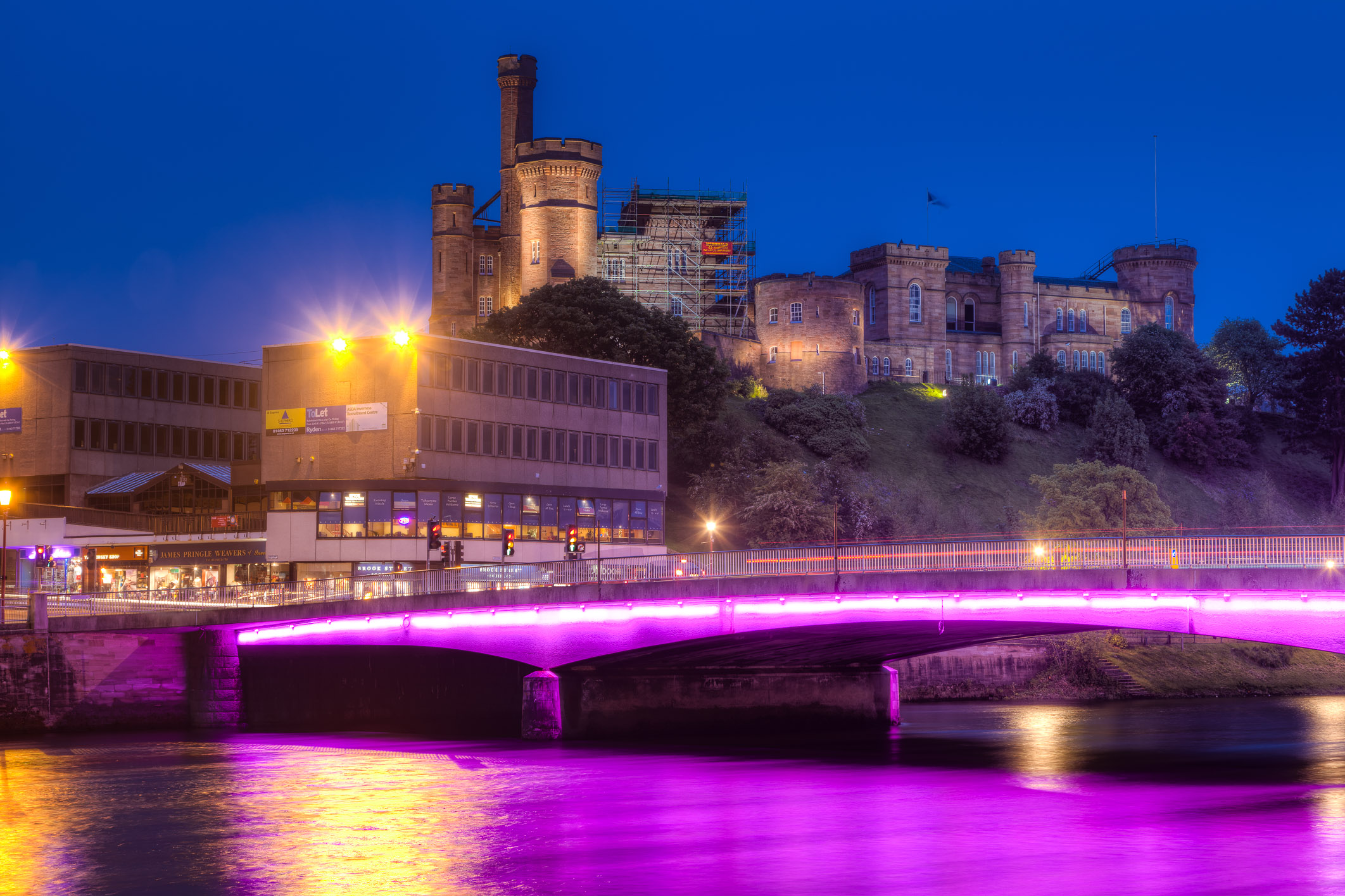 Young Street Bridge and Inverness Castle, Scotland - Stanton Champion
