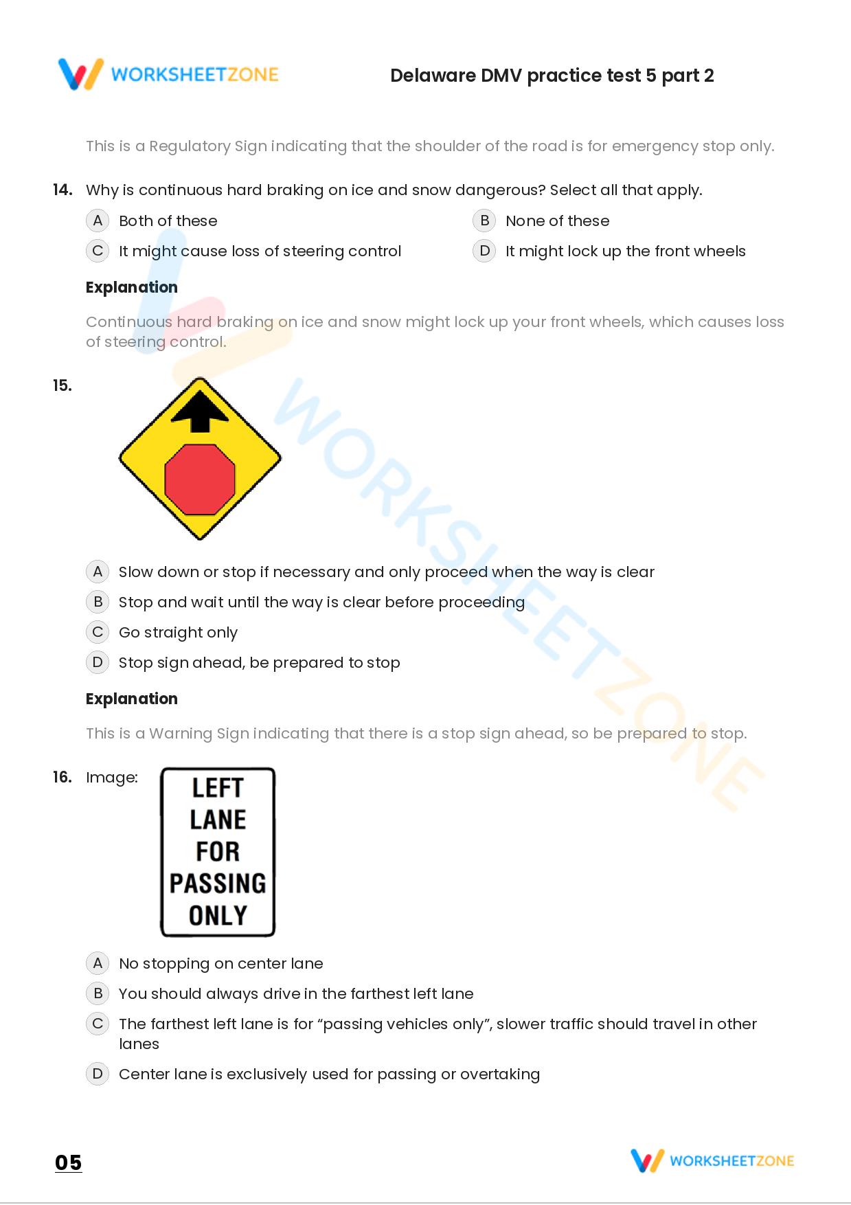 Free Printable Alaska DMV Practice Test Part Worksheet, 59% OFF