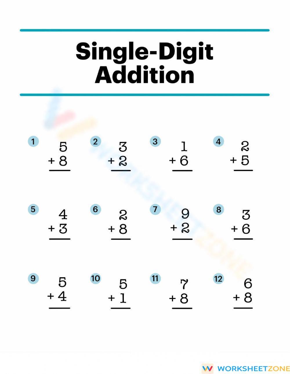 Addition Worksheet