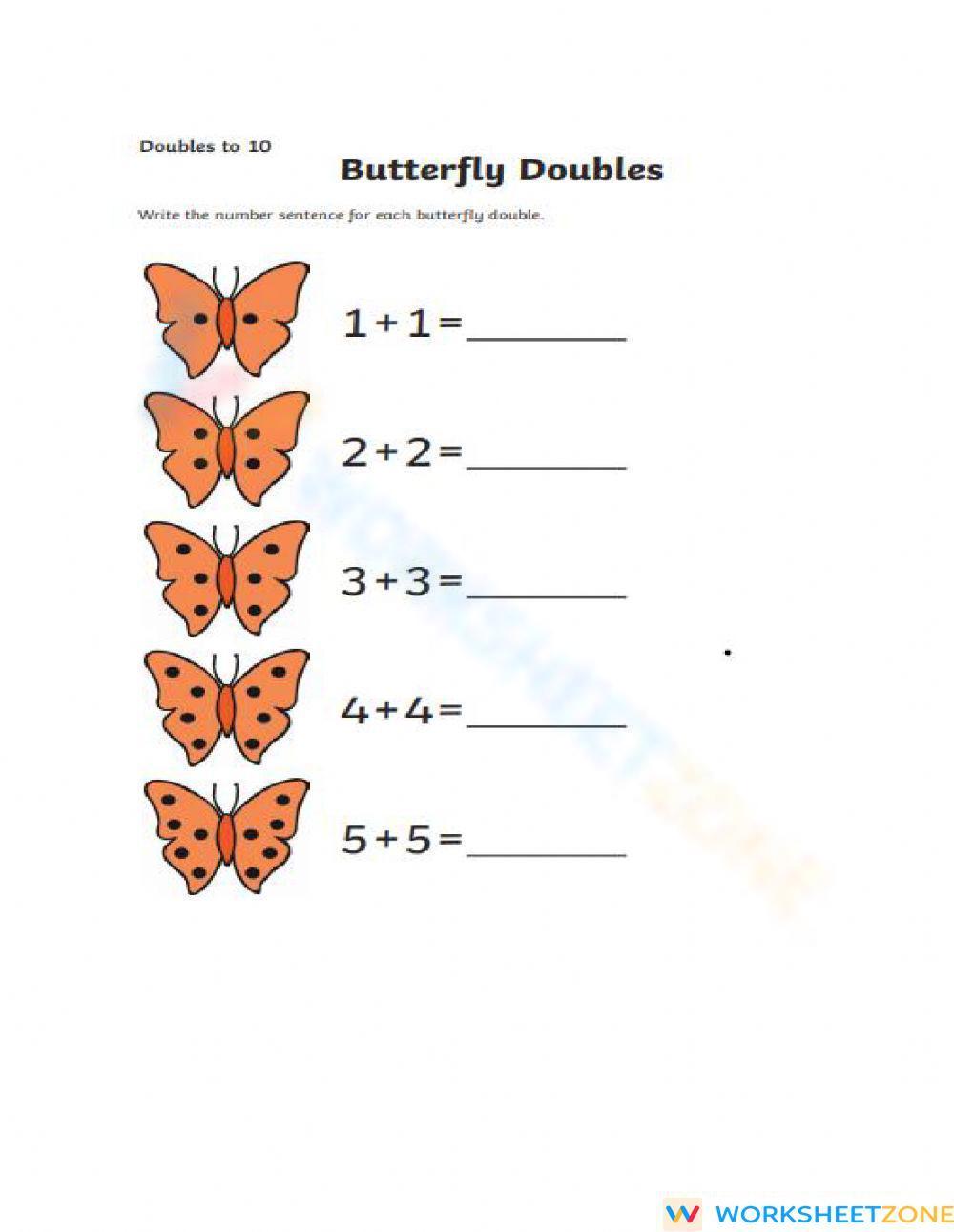 Doubling Worksheet