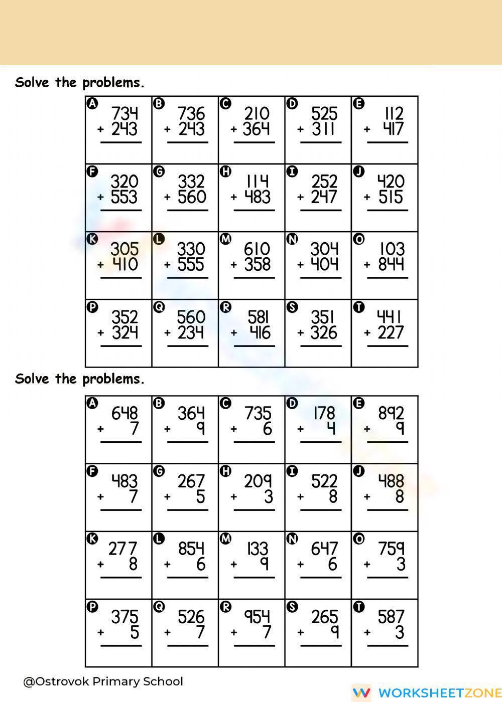 Maths2-lesson22 Worksheet