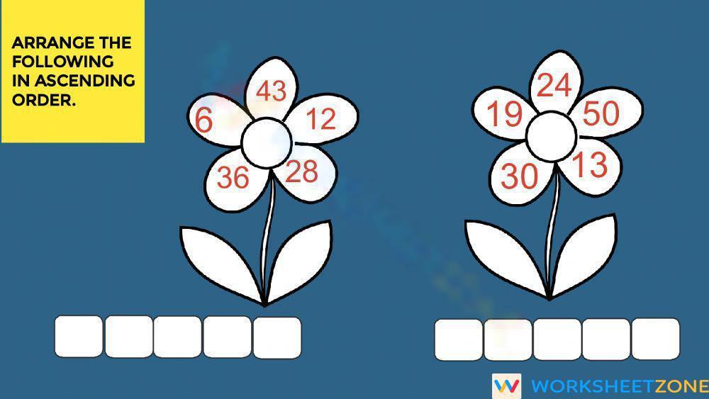 Ascending Order Worksheet