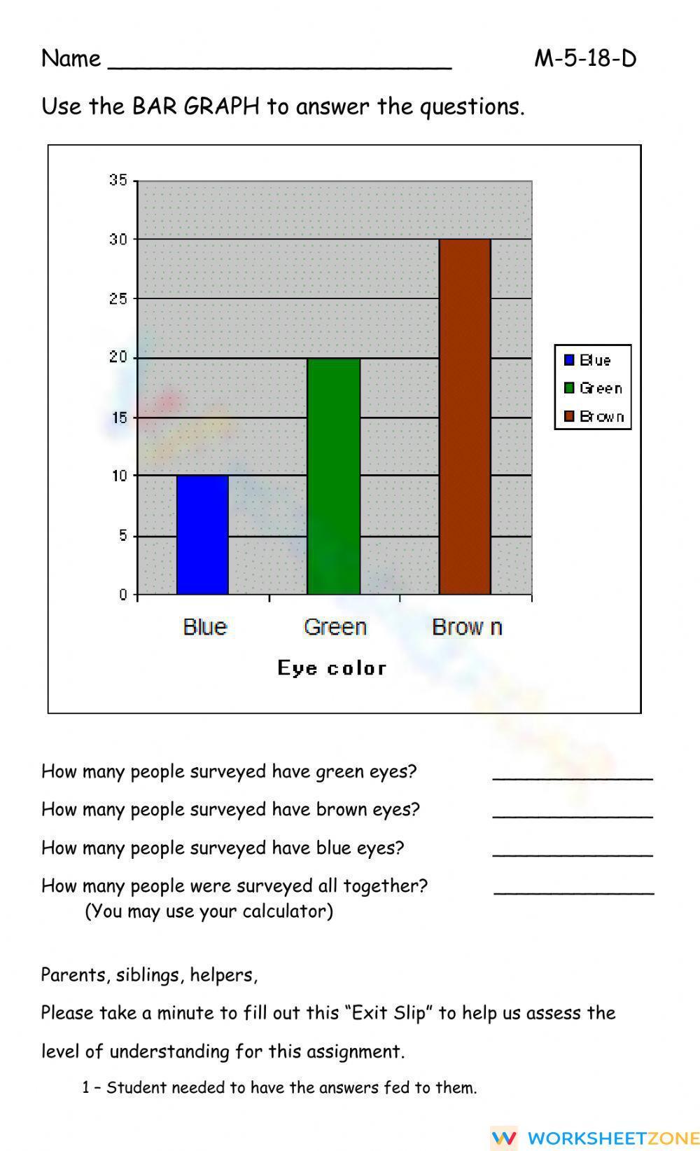 Bar Graph Worksheet