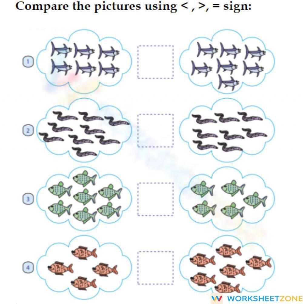 Comparing Numbers Worksheet