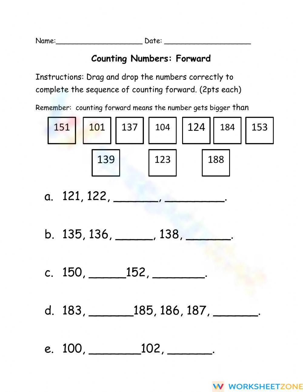 Math Worksheet