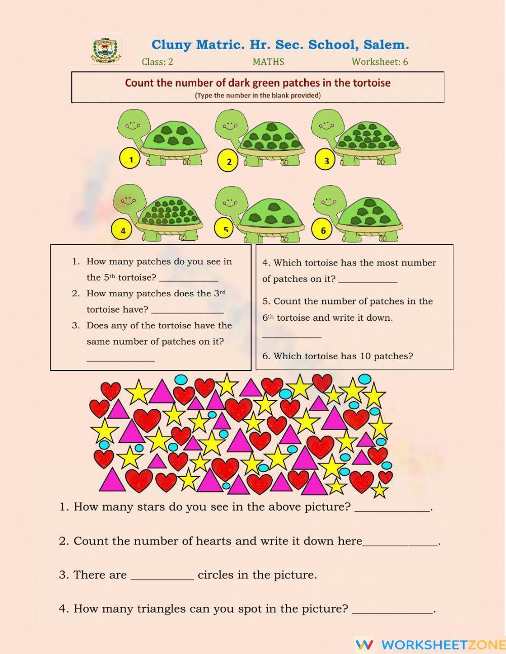Class 2 Maths 6 Worksheet
