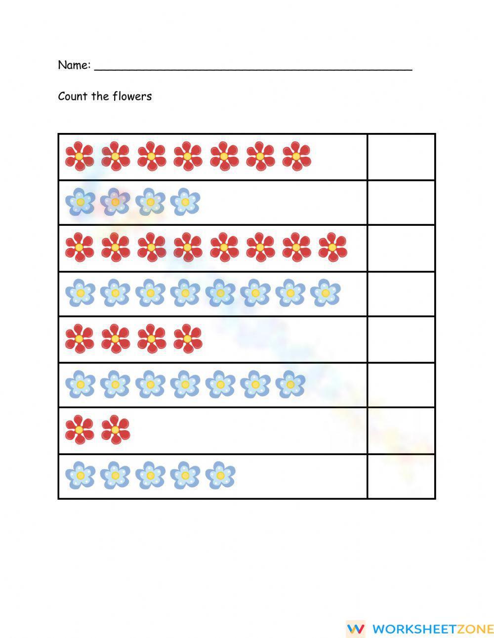 Counting-3 Worksheet
