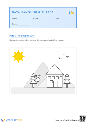 Grade 1 Data Handling — Printable No-Prep Worksheet