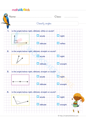 Angles worksheets