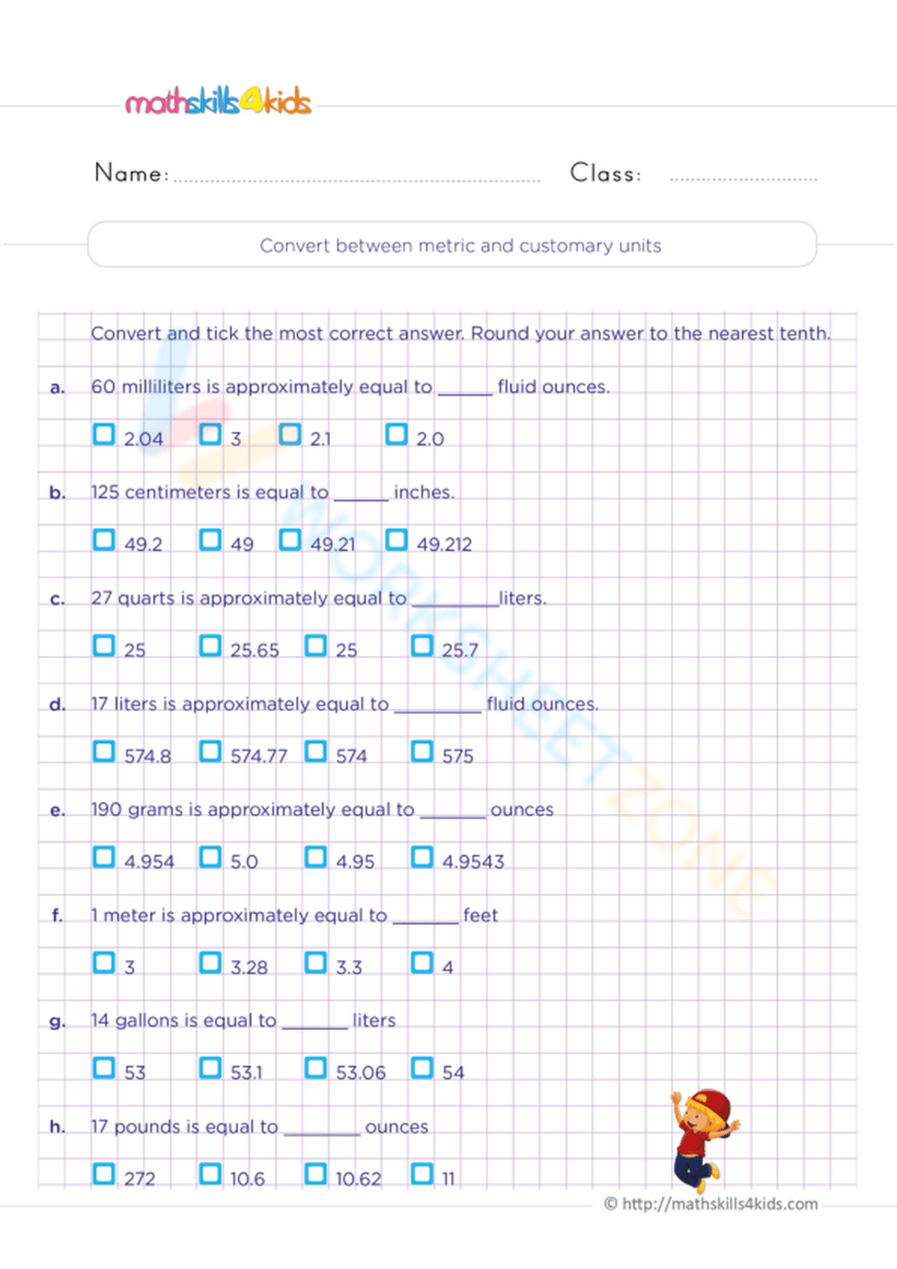 Convert Between Metric And Customary Units Worksheet Convert Between Metric And Customary Units Worksheet