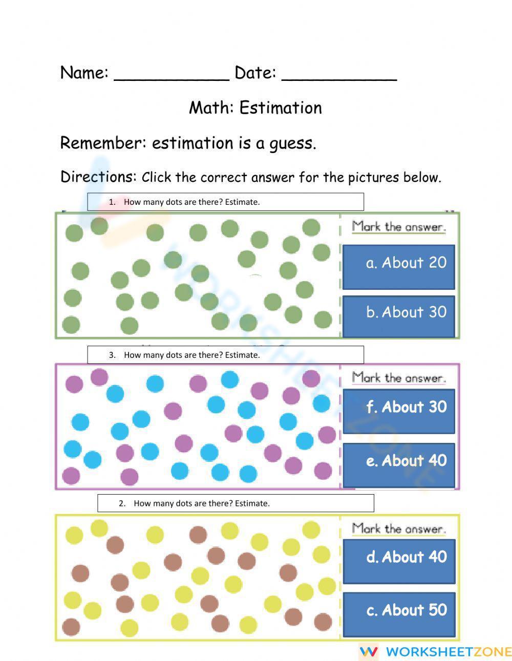 Math Worksheet