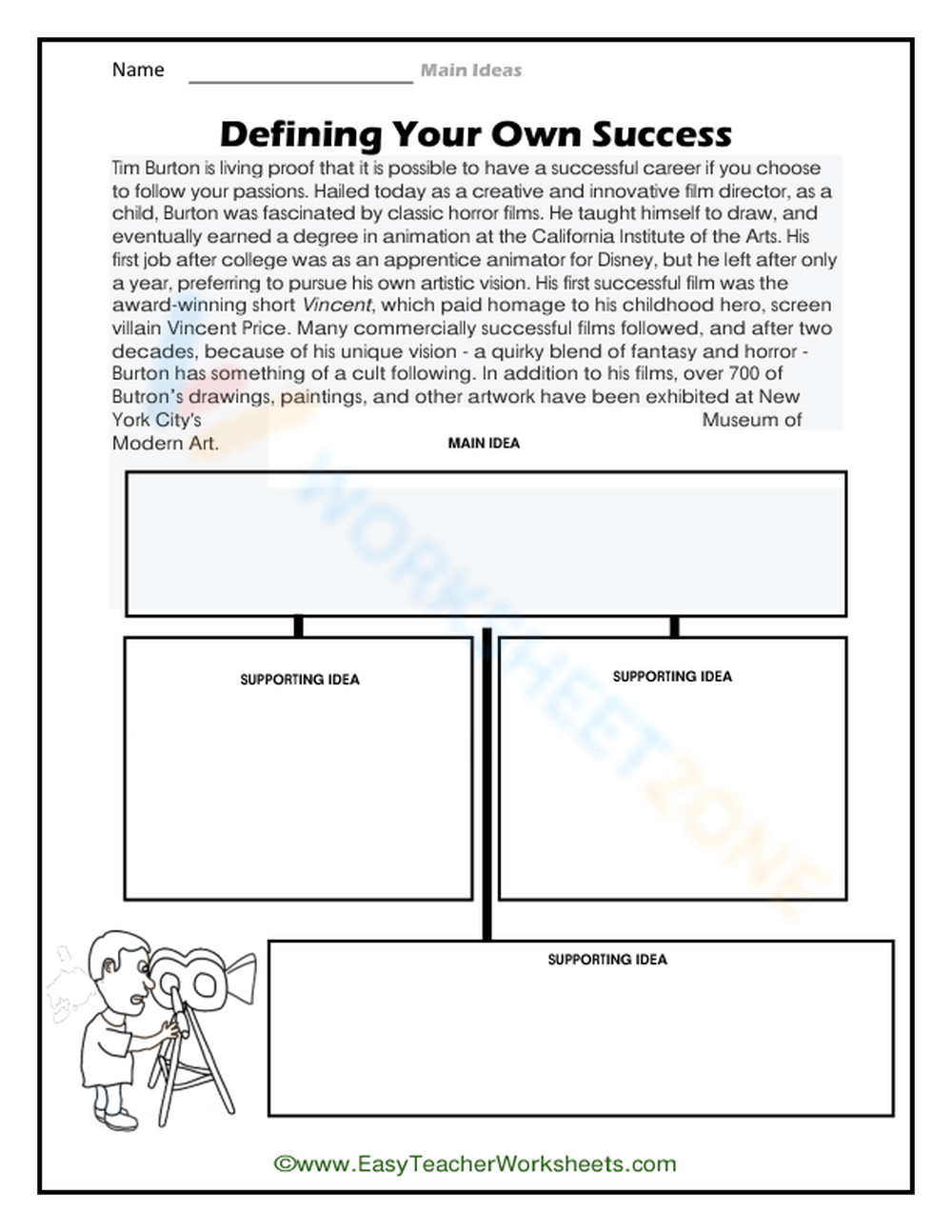 Defining Your Own Success Worksheet