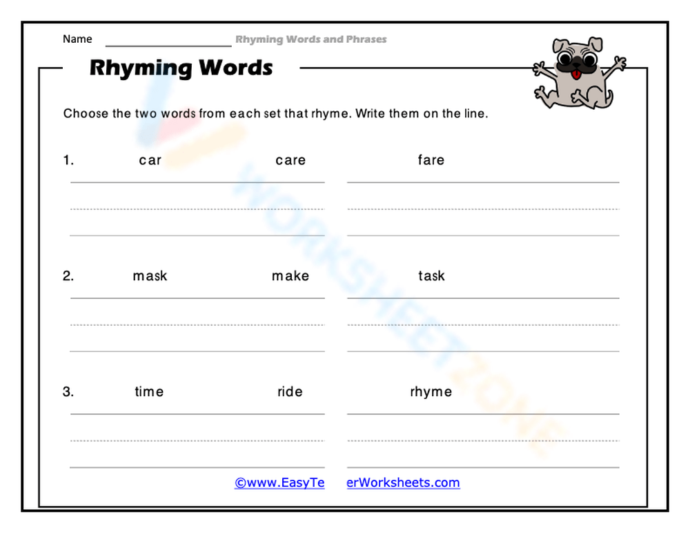 Slap Those Words Together Worksheet