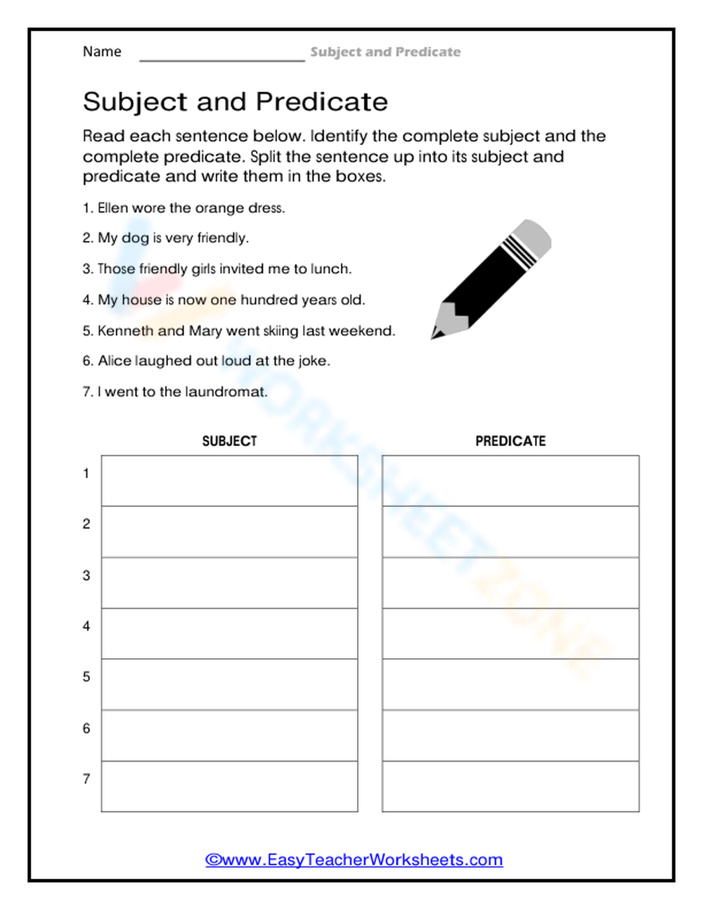Split Them In Half Worksheet