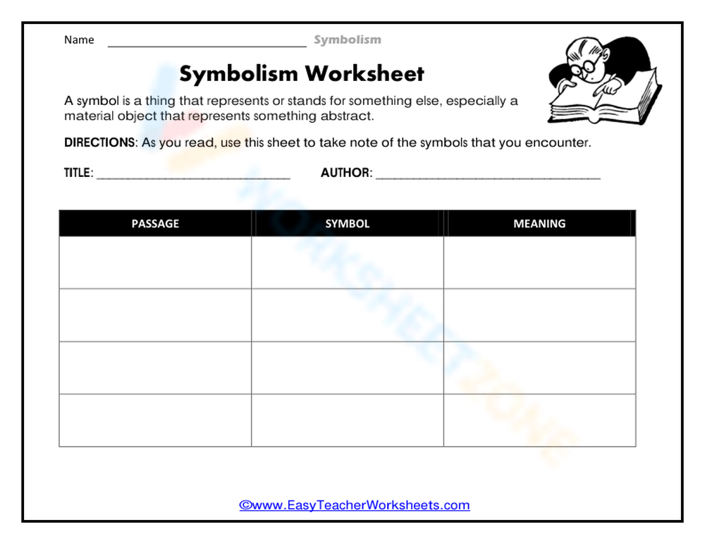 Symbol Notes Worksheet