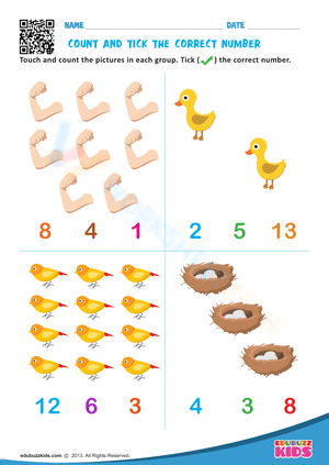 Object counting 1 to 10 | Worksheet Zone