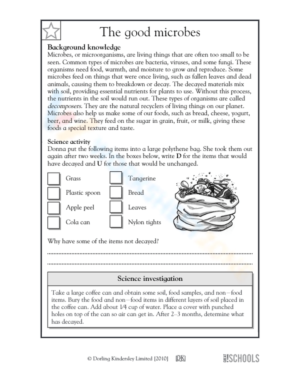 Decomposing Worksheet