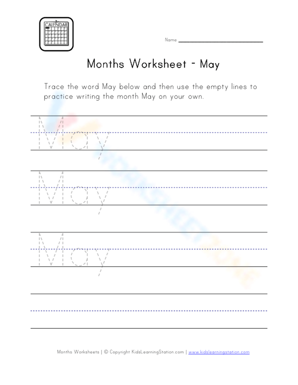 May Worksheet