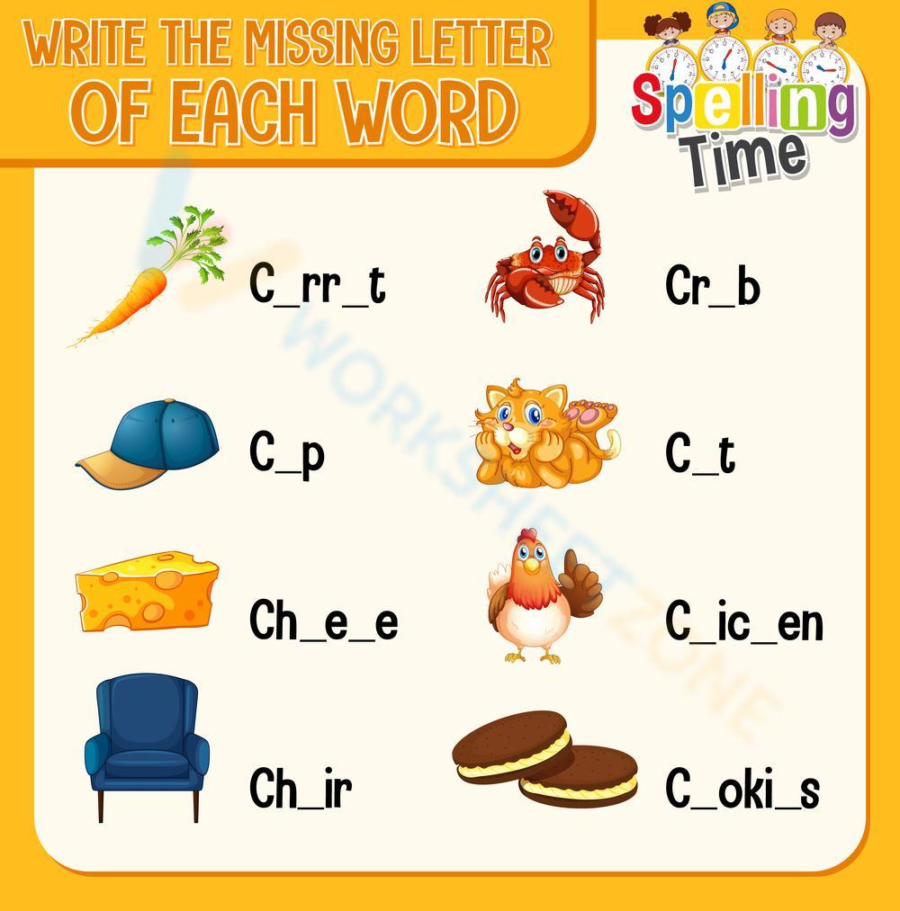 Spelling Time 6 Worksheet