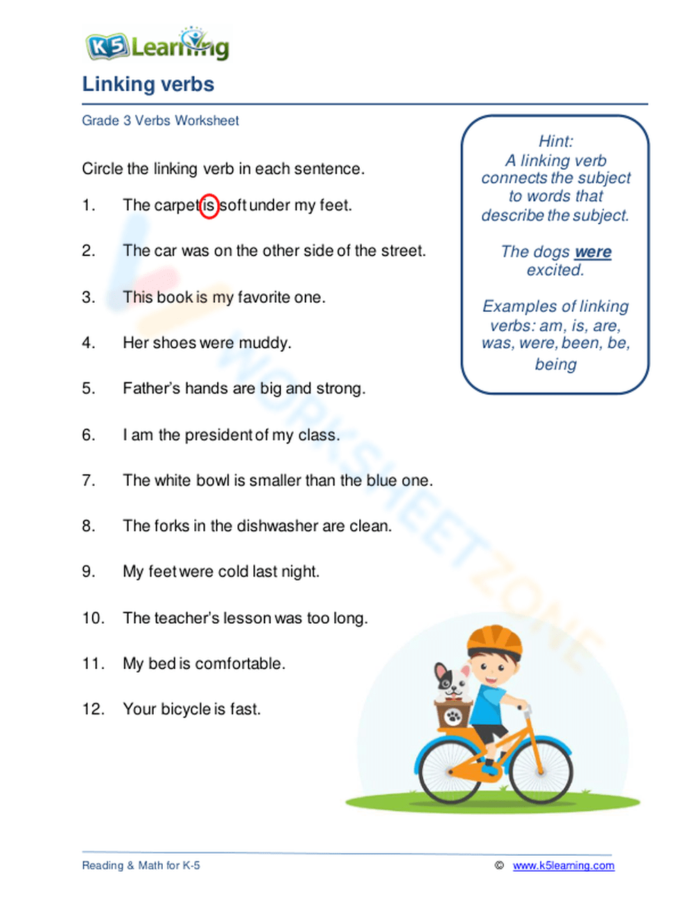Linking Verbs Worksheet Grade 3 at Lilian Dixson blog Linking Verbs Worksheet Grade 3 at Lilian Dixson blog