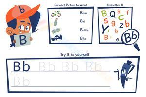 Find, Trace, And Write Letter Bb Worksheet