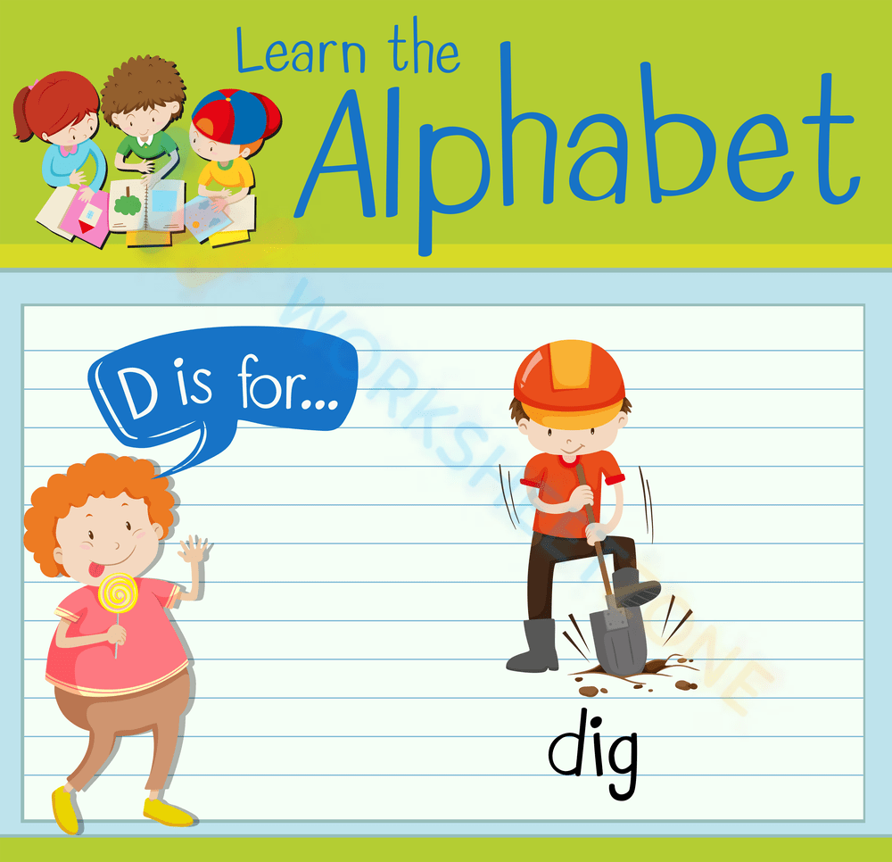 D Is For Dig Worksheet