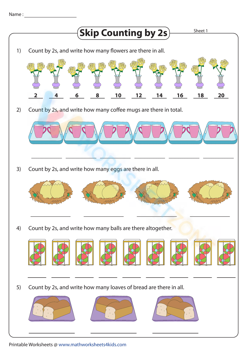 Skip Counting By 2s Worksheet Pdf Skip Counting Worksheets And Charts