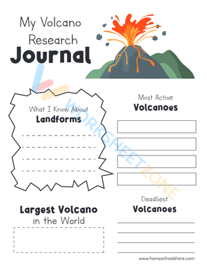 Free Interactive and Printable Volcano Worksheets