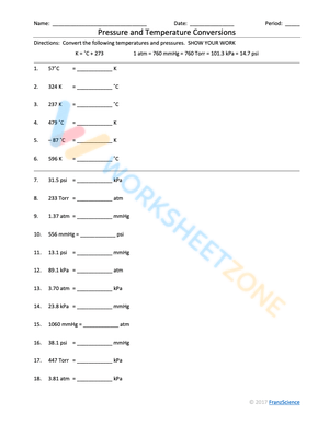 Free Interactive and Printable Temperature Conversion Worksheets