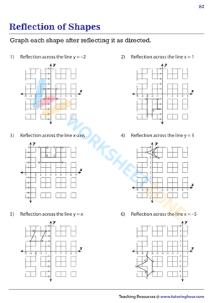 Reflections worksheets