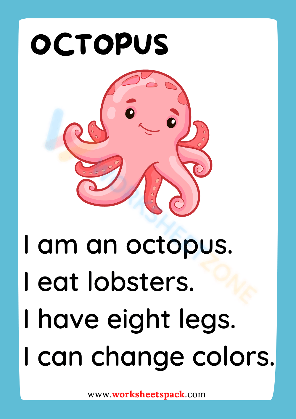 Free Sea Animals Reading Comprehension Worksheets for Kids Free Sea Animals Reading Comprehension Worksheets for Kids