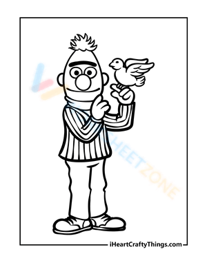 Bert And Ernie Coloring Page