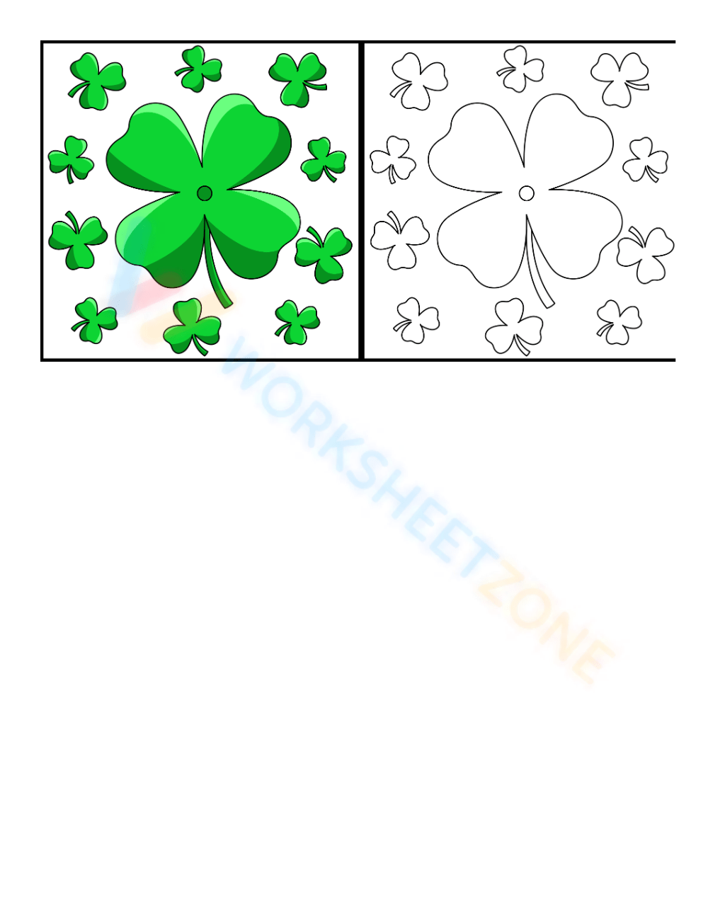 Fourleaf Clover Worksheet