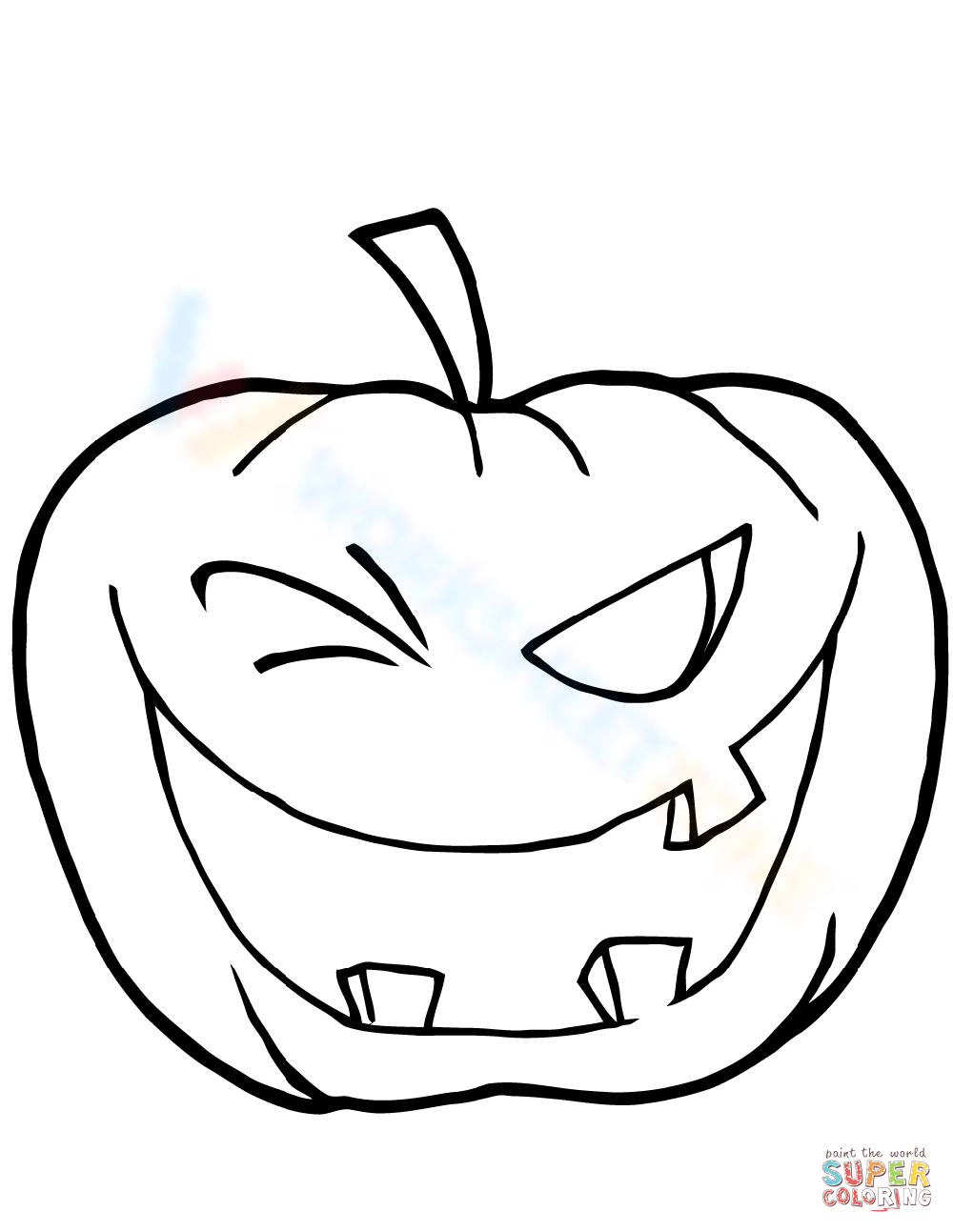 Pumpkin Winking Worksheet