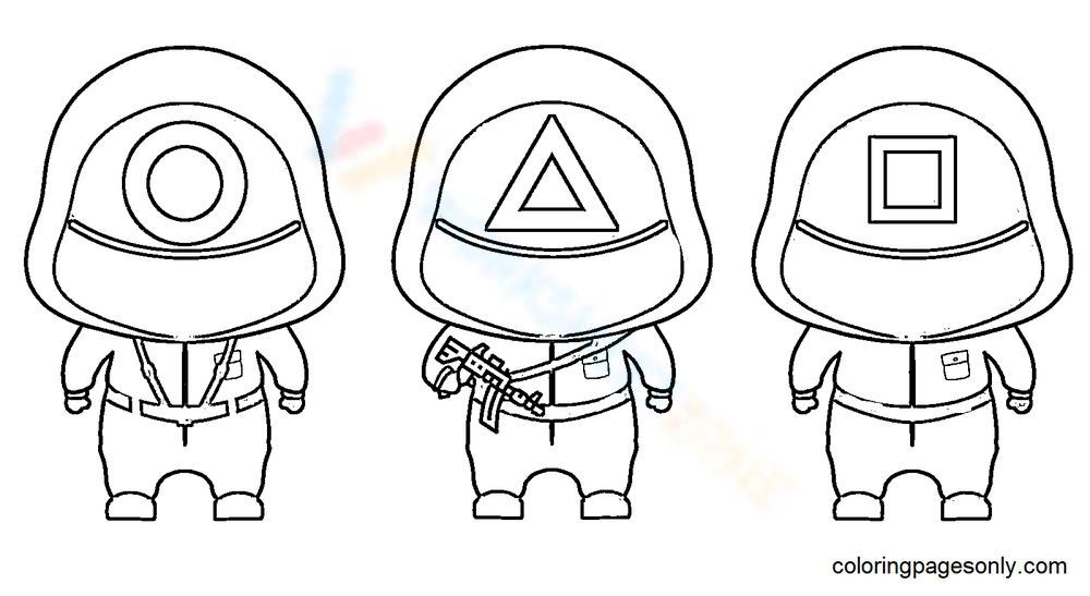 Three Soilders Squid Game Worksheet